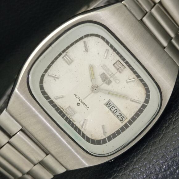 Seiko | Accessories | Vintage 982 Seiko Square Automatic Mens Silver ...